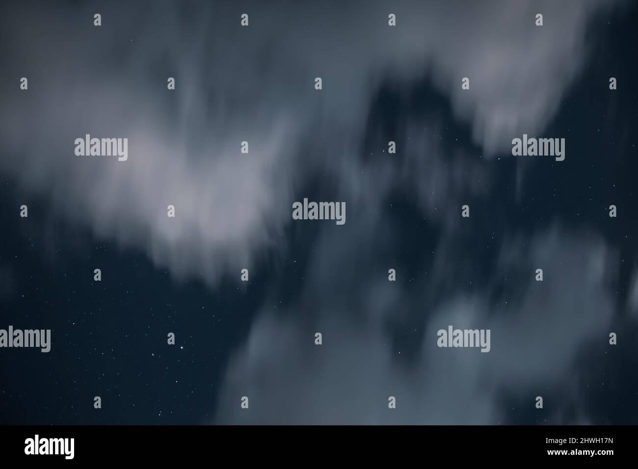 night sky with stars and clouds, motion blur Stock Photo - Alamy