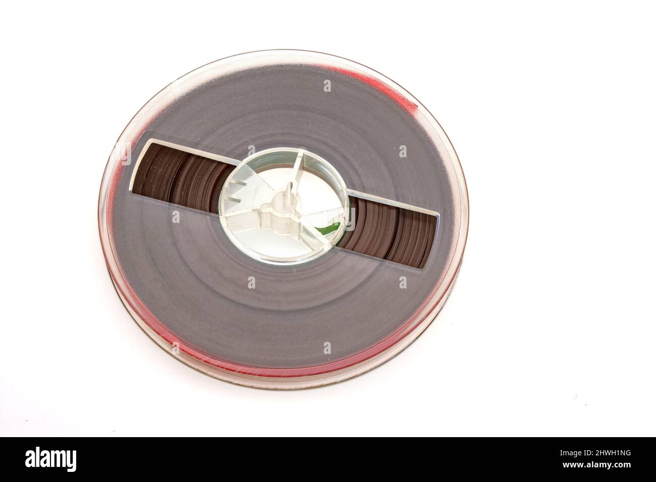 Vintage magnetic audio reel, isolated on white background Stock Photo ...