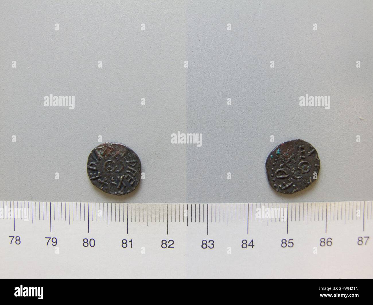 Styca of Aethelred II, King of Northumbria from Unknown . Ruler ...