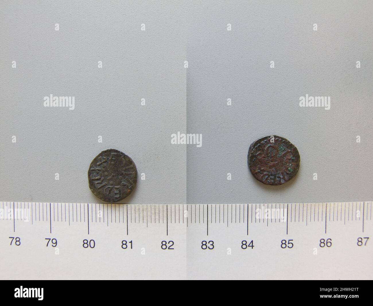 Styca of Aethelred II, King of Northumbria. Ruler: Aethelred II, King ...