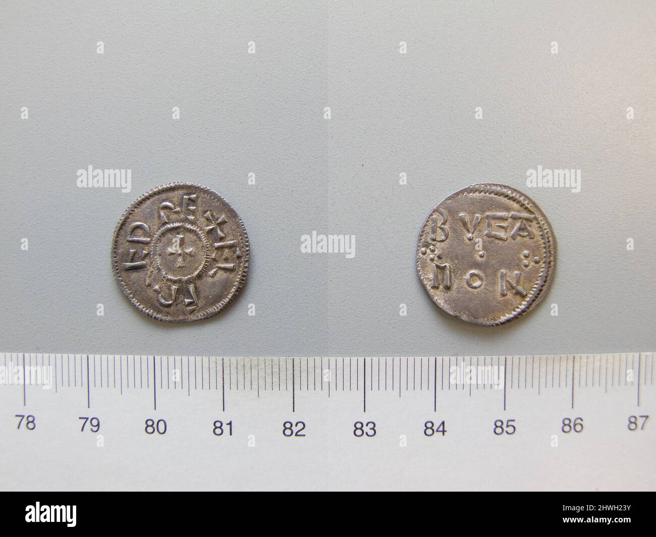 1 Penny of Alfred the Elder from Mercia. Ruler: Alfred the Elder, Anglo ...
