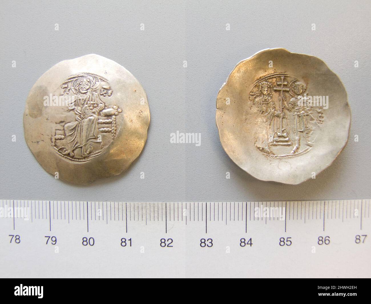 Aspron Trachy of John II Komnenos from Constantinople. Ruler: John II ...