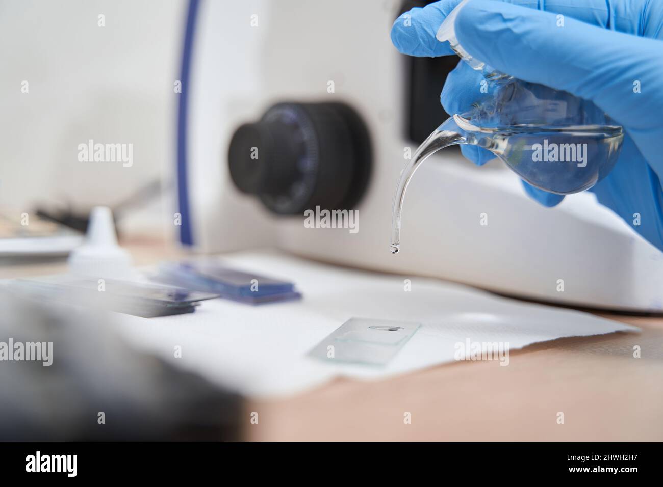 In the laboratory professional nurse doing research Stock Photo - Alamy