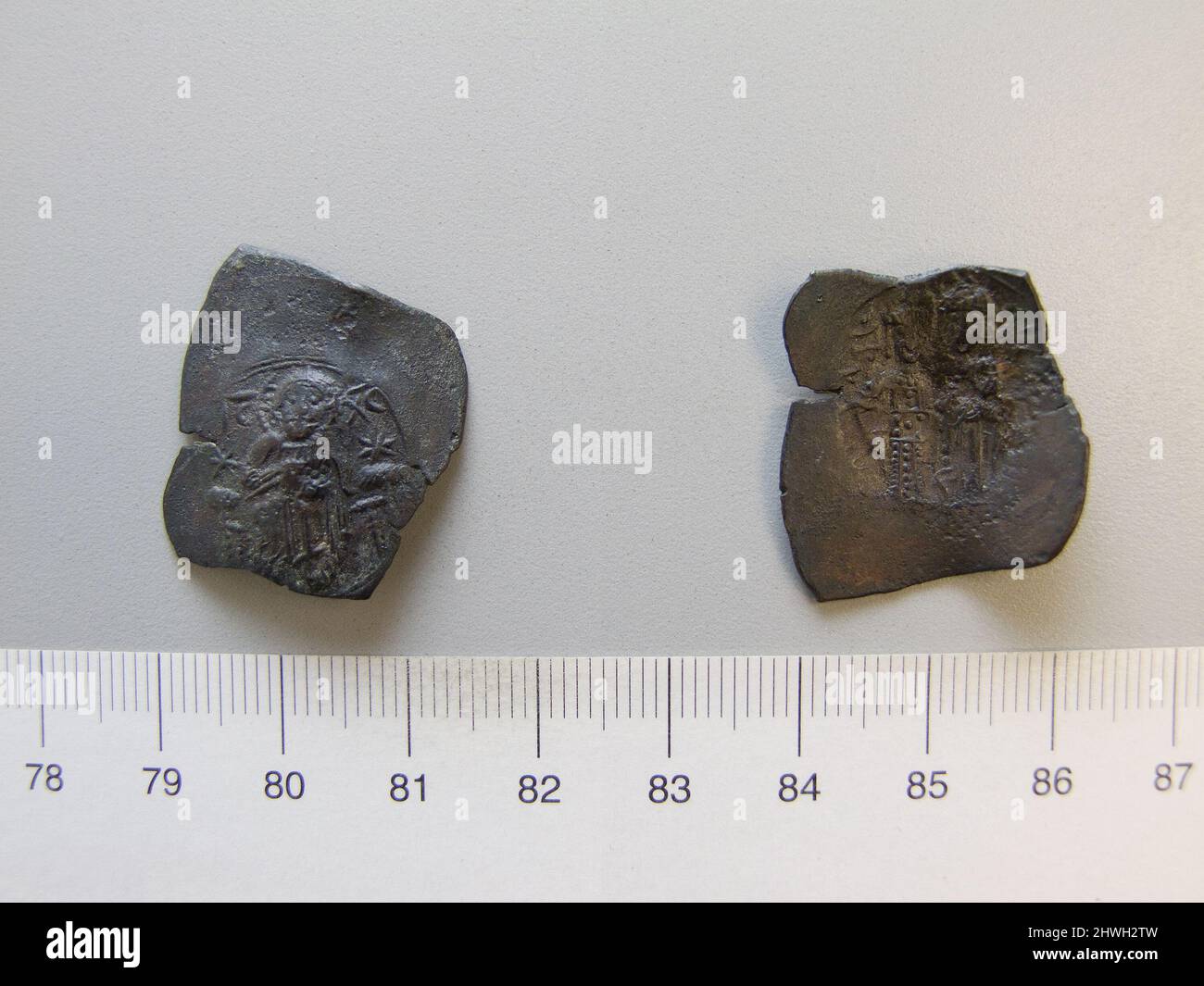 Trachy of Manuel I, emperor of Byzantium from Constantinople. Ruler ...