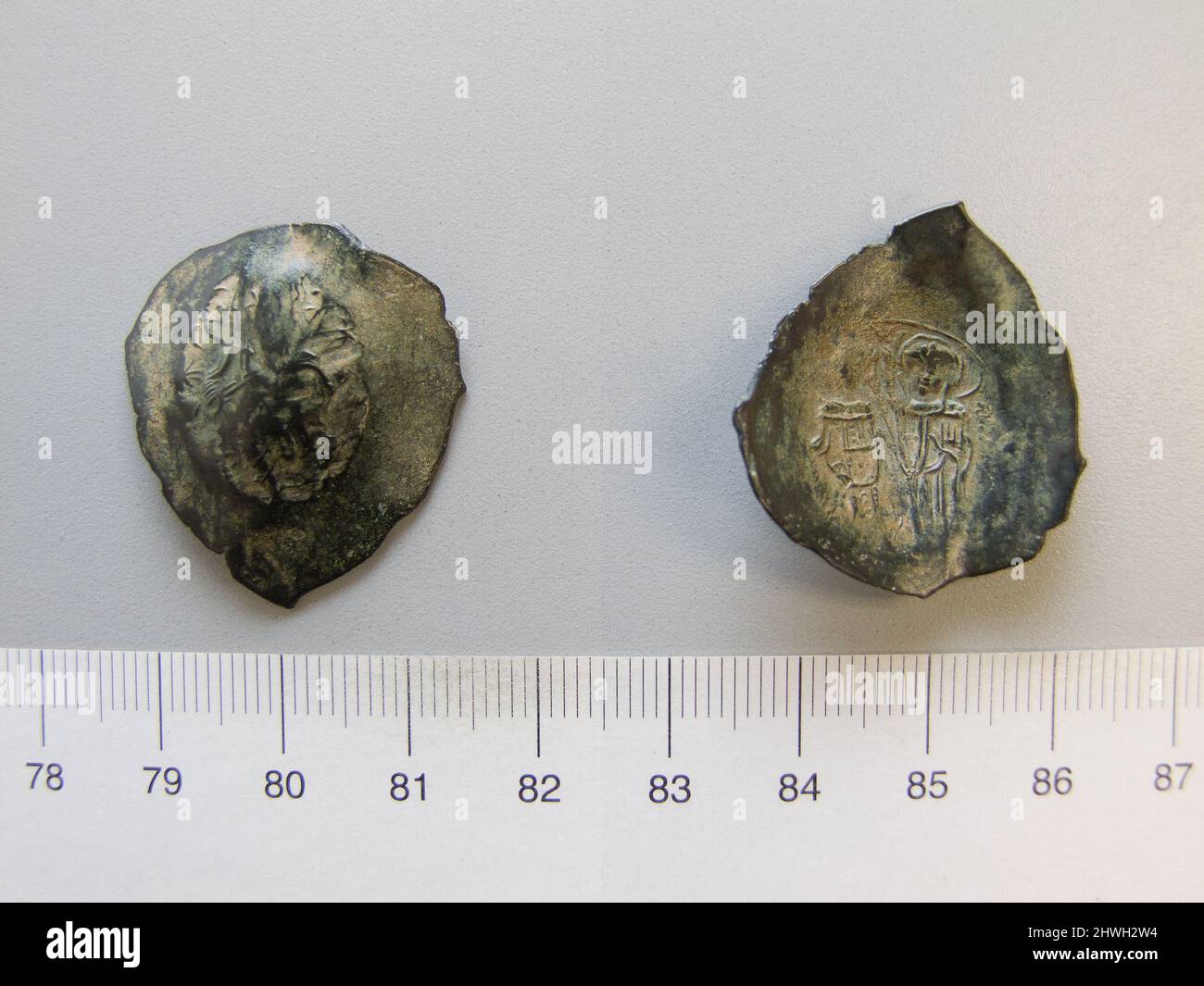 Trachy of Manuel I, emperor of Byzantium from Constantinople. Ruler ...