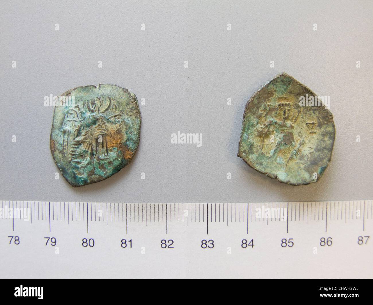 Trachy of Manuel I, emperor of Byzantium from Constantinople. Ruler ...