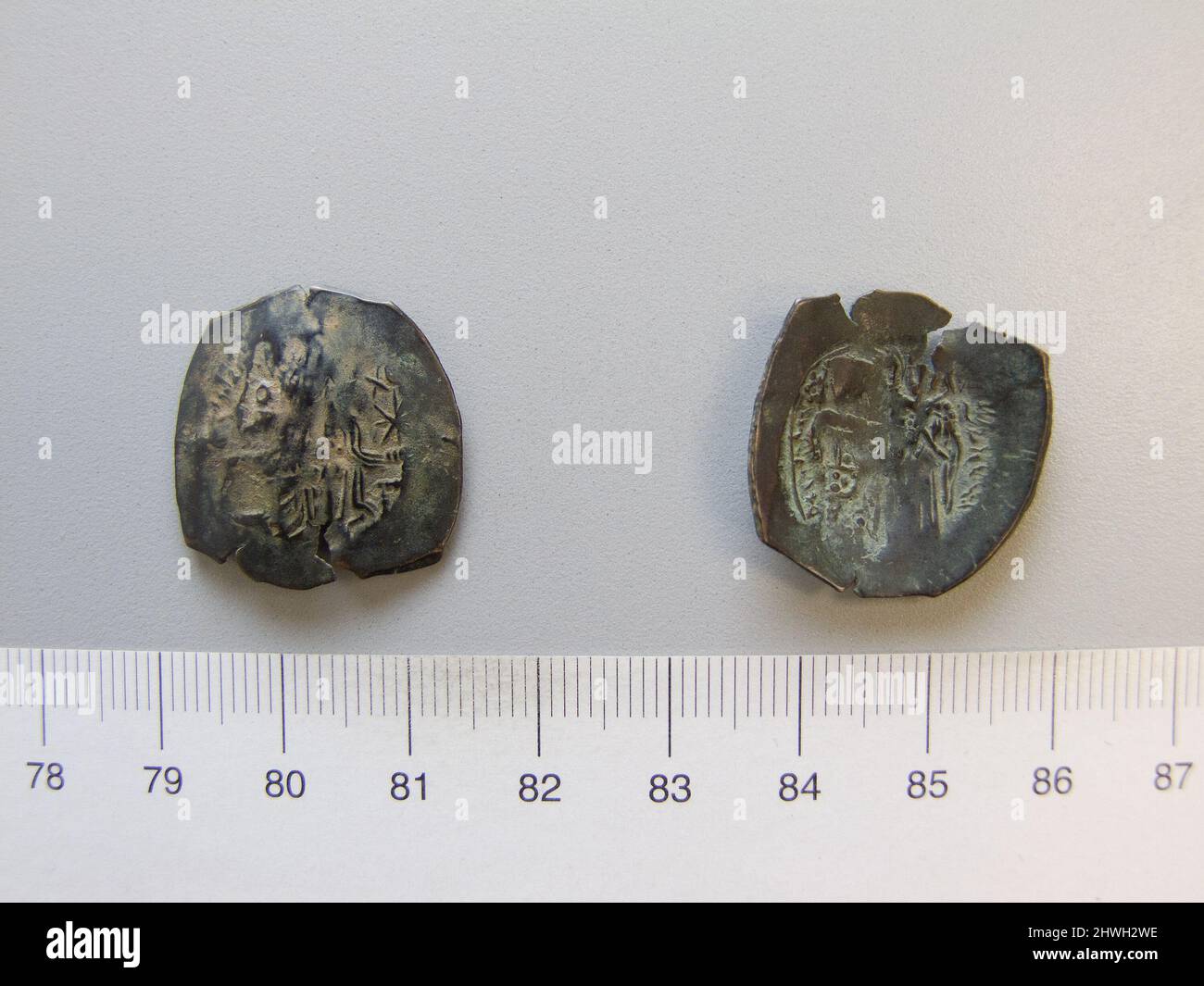 Trachy of Manuel I, emperor of Byzantium from Constantinople. Ruler ...