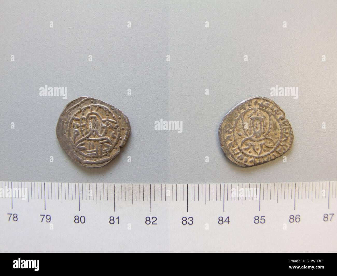 1/2 Stavraton of Manuel II from Constantinople. Ruler: Manuel II ...
