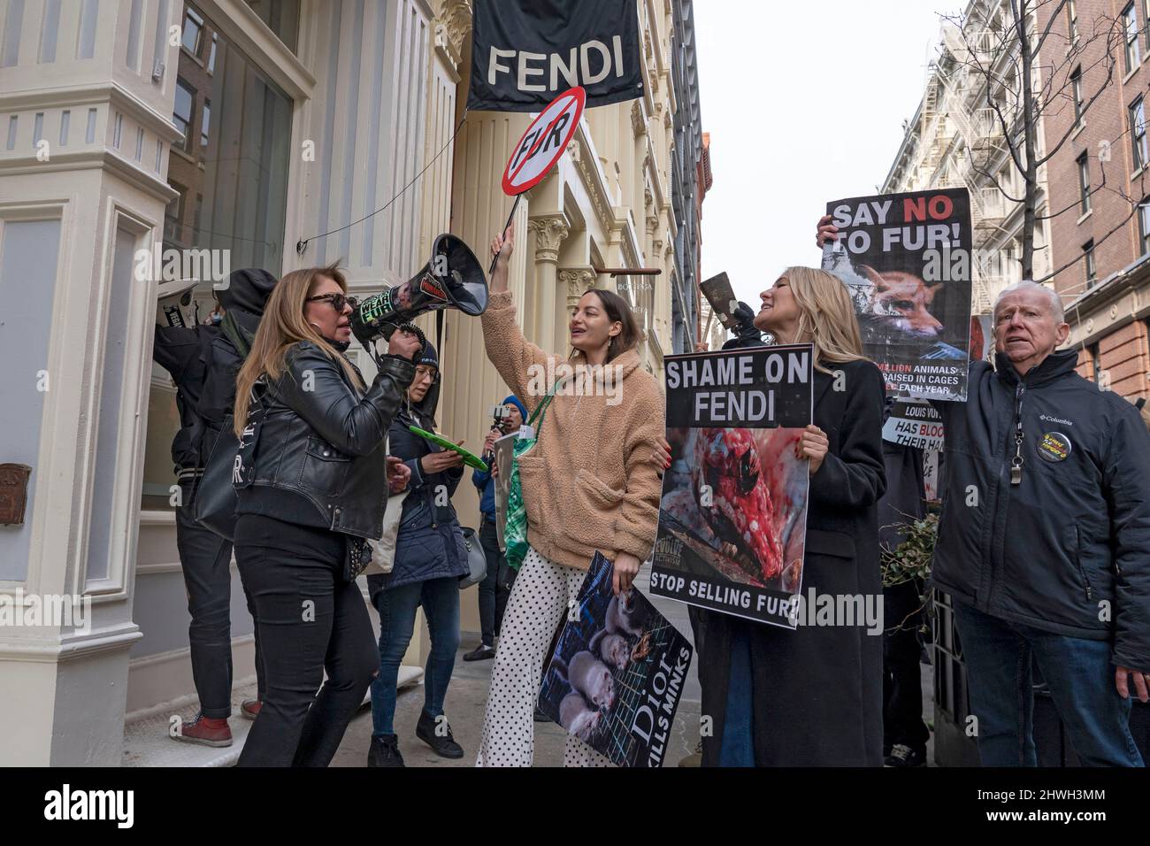 New York, United States. 05th Mar, 2022. Animal Rights Protesters ...
