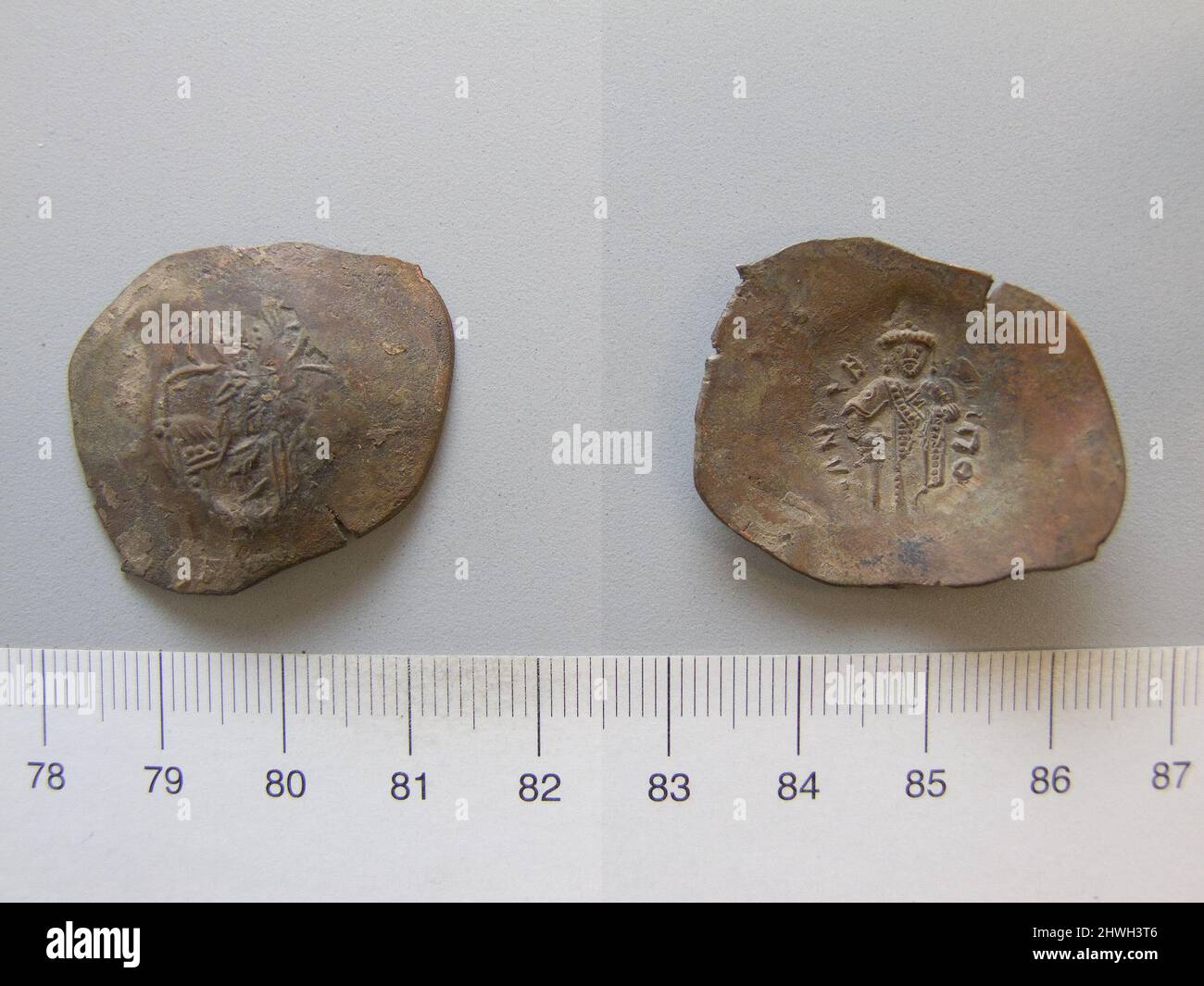 Trachy of Manuel I, emperor of Byzantium from Constantinople. Ruler ...