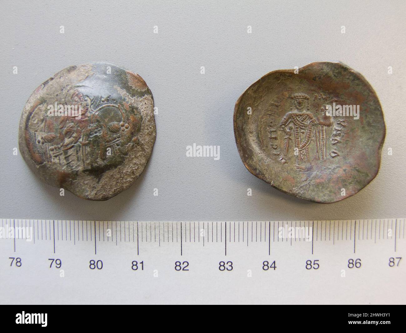 Trachy of Manuel I, emperor of Byzantium from Constantinople. Ruler ...