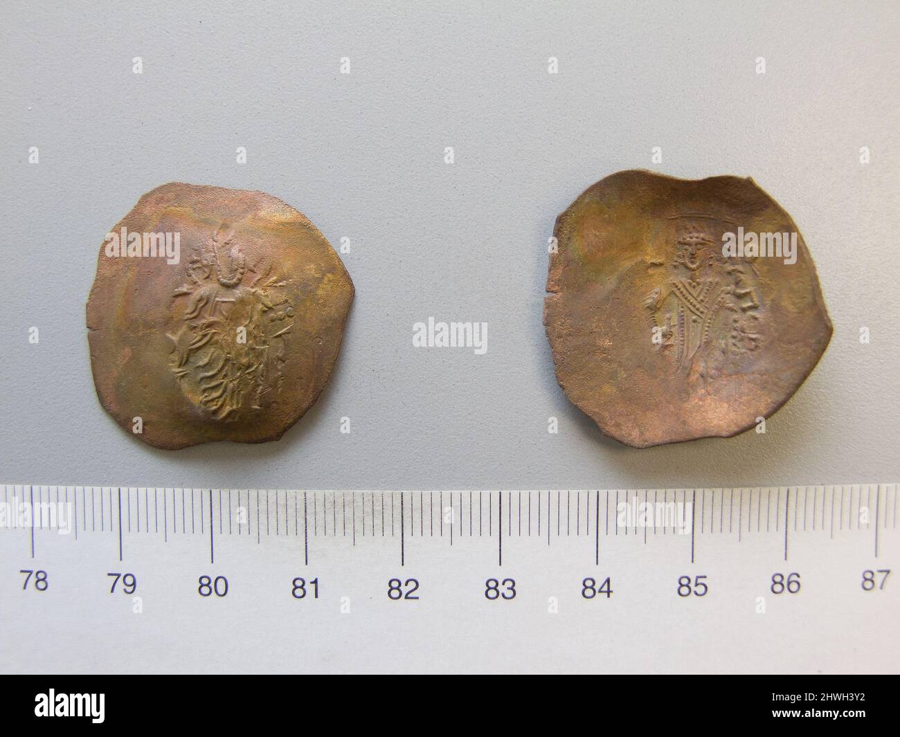 Trachy of Manuel I, emperor of Byzantium from Constantinople. Ruler ...