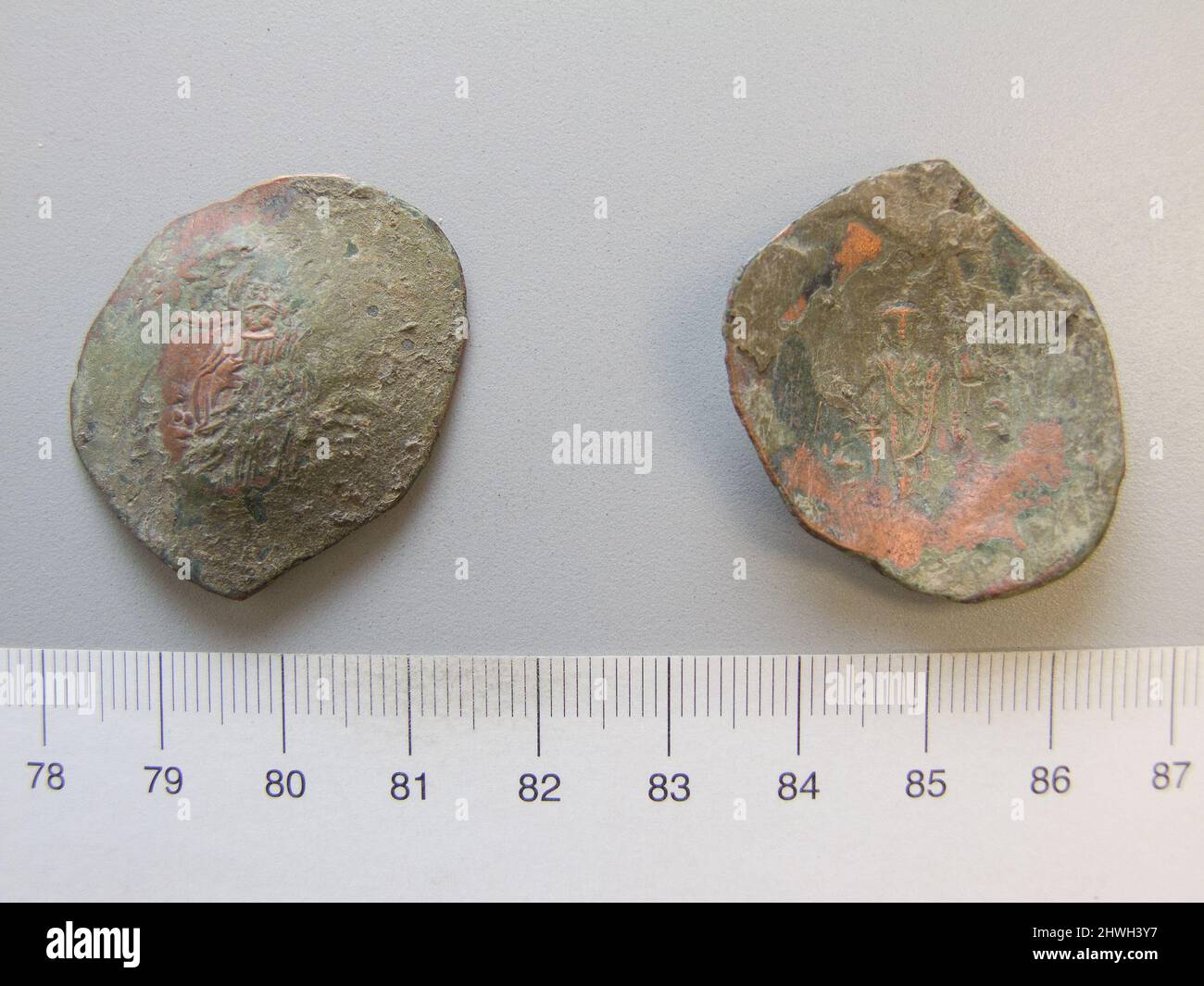 Trachy of Manuel I, emperor of Byzantium from Constantinople. Ruler ...