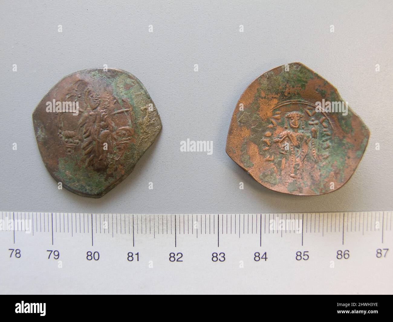 Trachy of Manuel I, emperor of Byzantium from Constantinople. Ruler ...