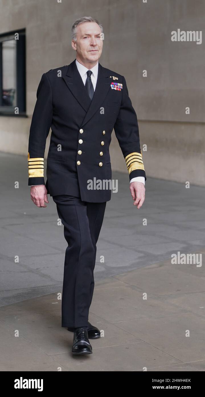 Chief of the defence staff, Admiral Sir Tony Radakin, leaves BBC ...