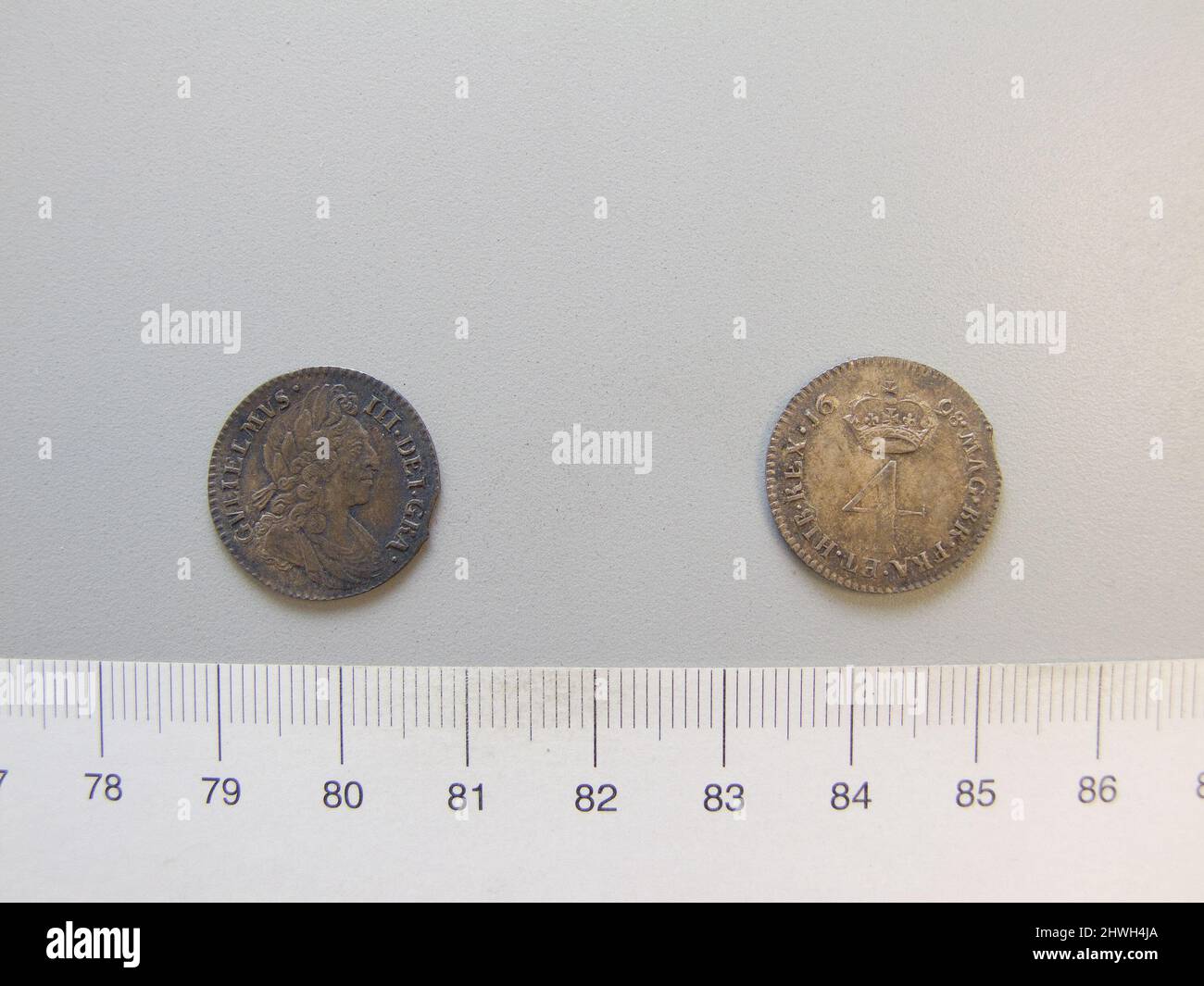 4 Pence of William III, King of England from London. Ruler: William III ...