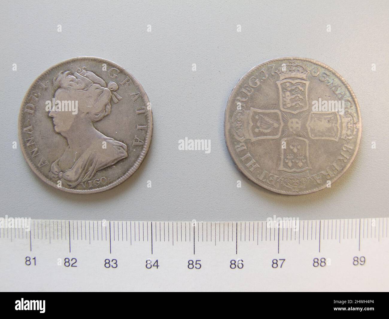 Halfcrown of Anne, Queen of Great Britain from London. Ruler: Anne ...