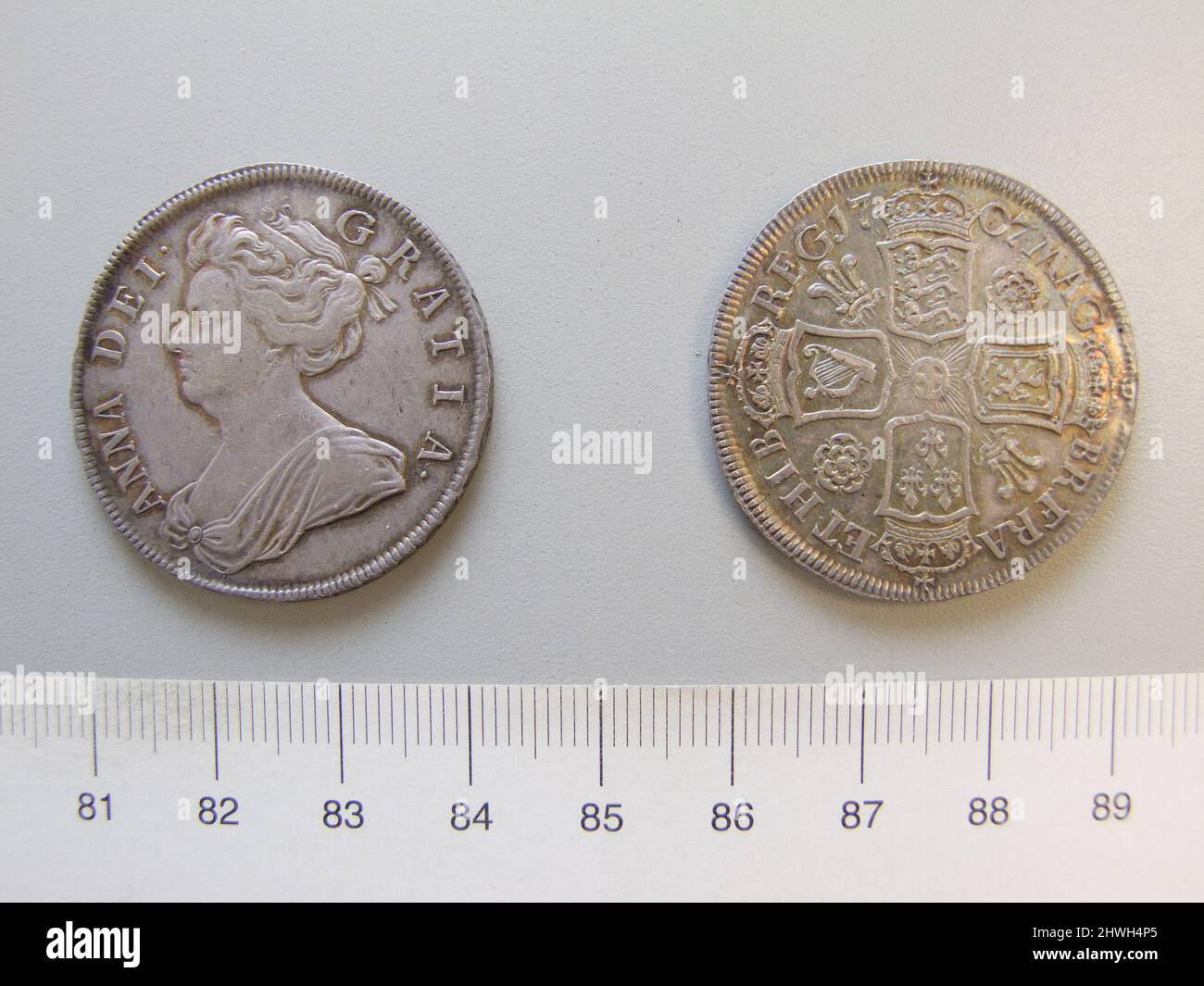 Halfcrown of Anne, Queen of Great Britain from London. Ruler: Anne ...