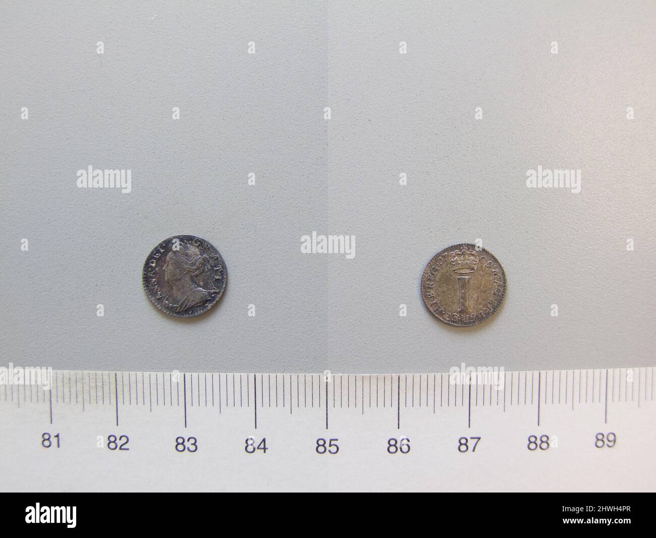 1 Penny of Anne, Queen of Great Britain from London. Ruler: Anne, Queen ...