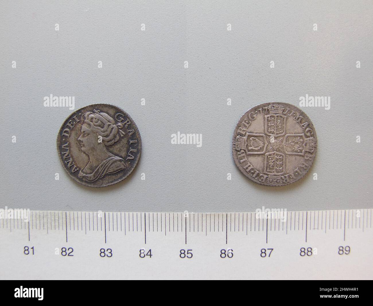Sixpence of Anne, Queen of Great Britain from London. Ruler: Anne ...