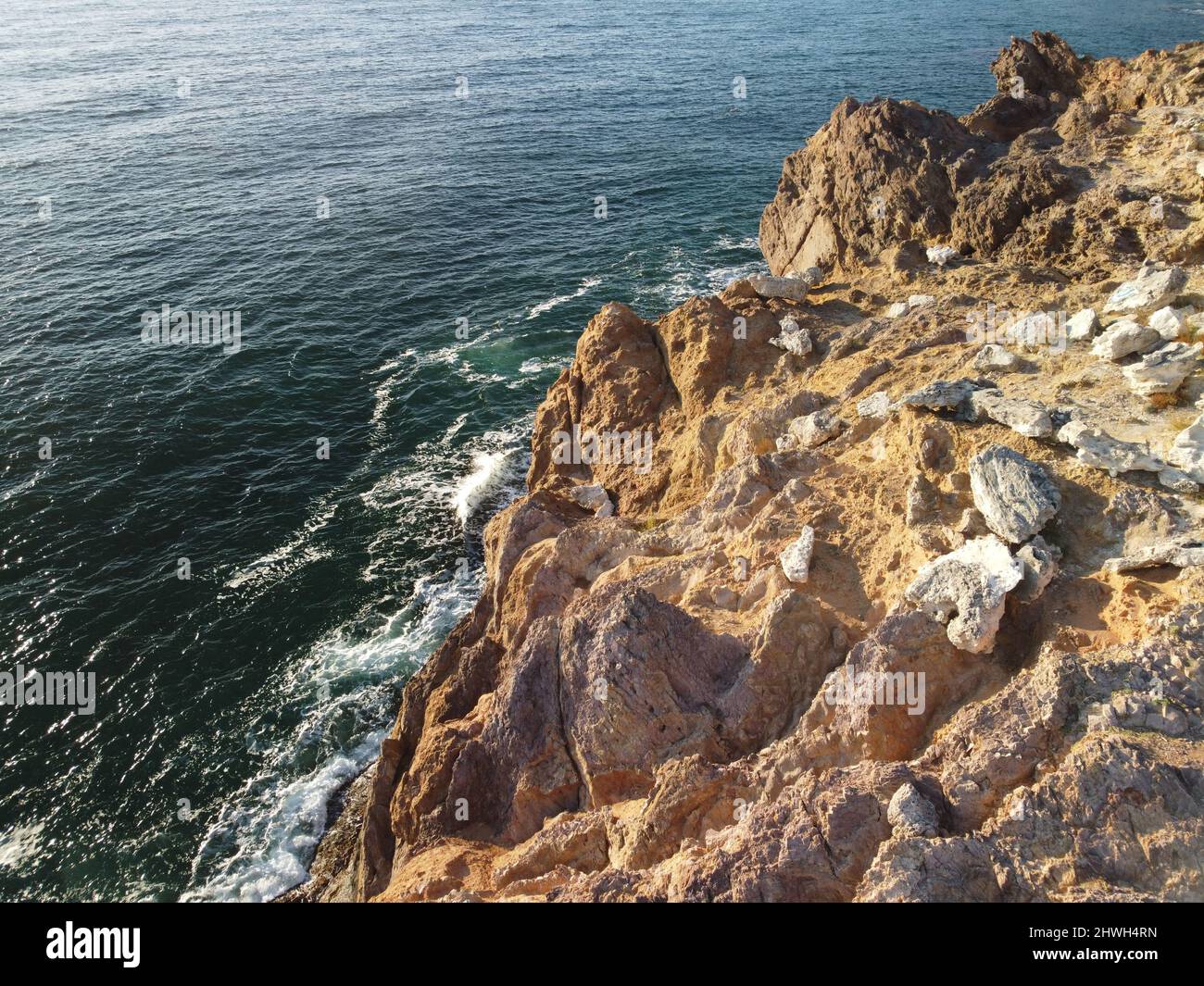 Dragon head arise from the water - The rock or lava formation with the ...