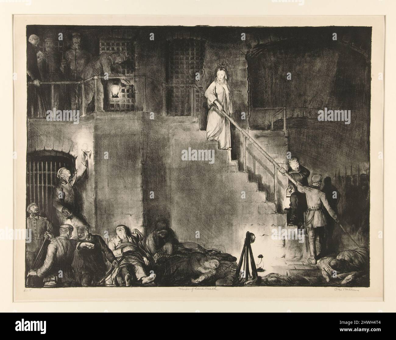 The Murder of Edith Cavell. Artist: George Wesley Bellows, American ...