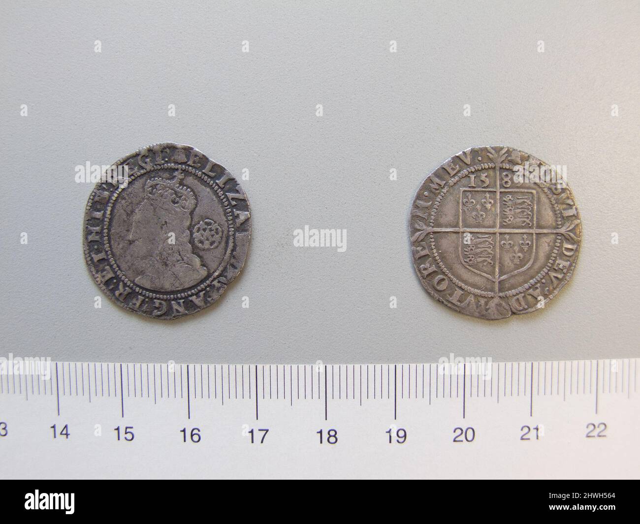 Sixpence of Elizabeth I, Queen of England from London. Ruler: Elizabeth ...
