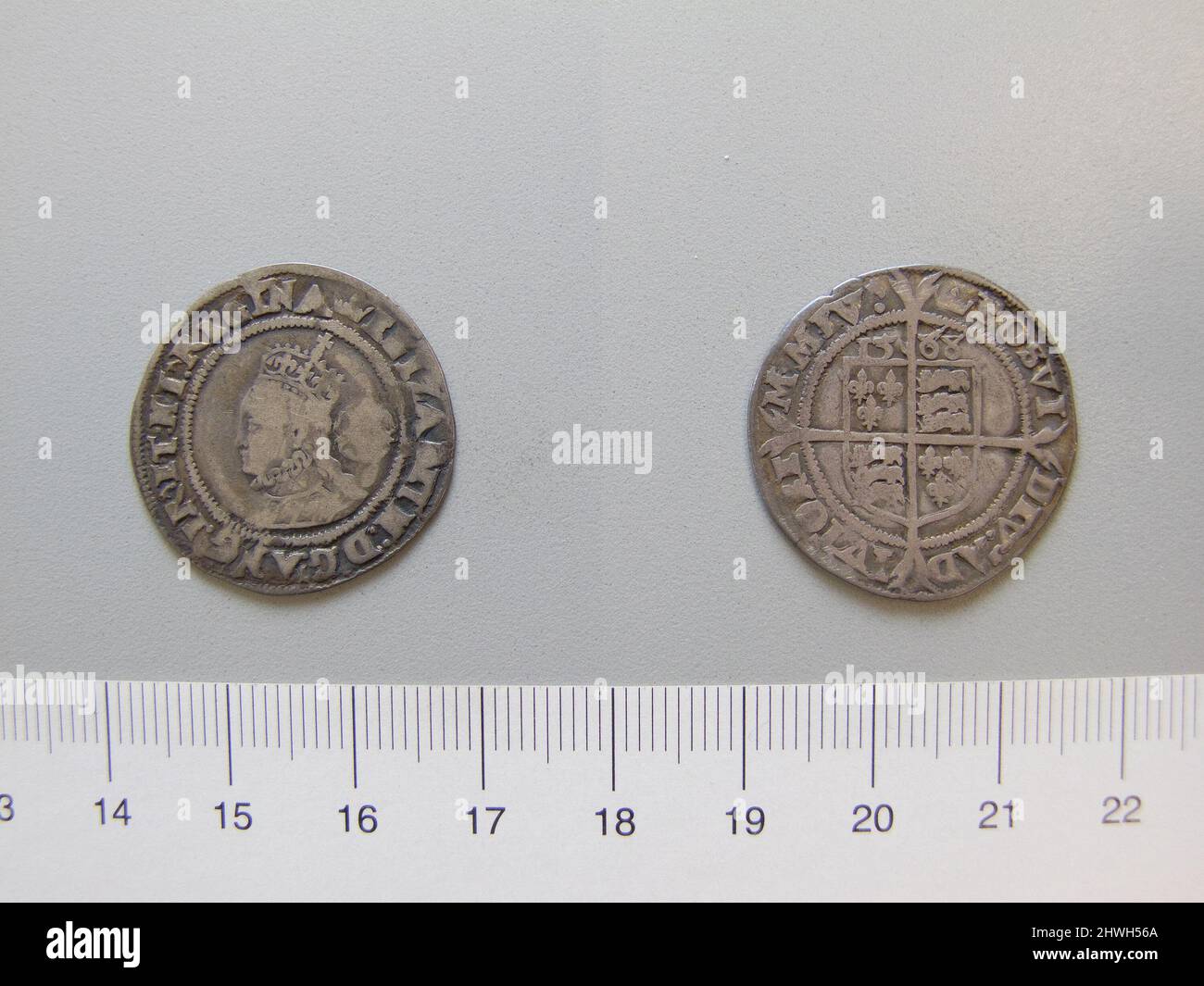 Sixpence of Elizabeth I, Queen of England from London. Ruler: Elizabeth ...