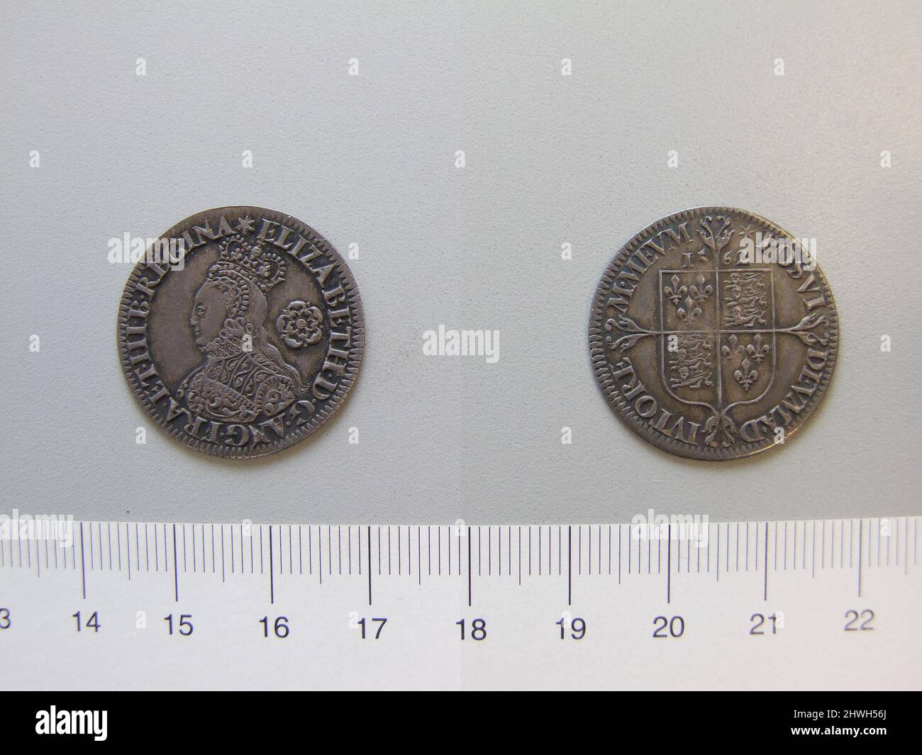 Sixpence of Elizabeth I, Queen of England from London. Ruler: Elizabeth ...