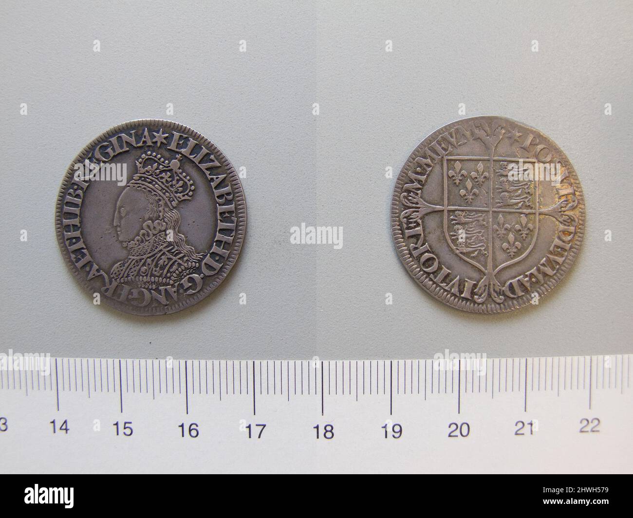 1 Shilling of Elizabeth I, Queen of England from London. Ruler ...