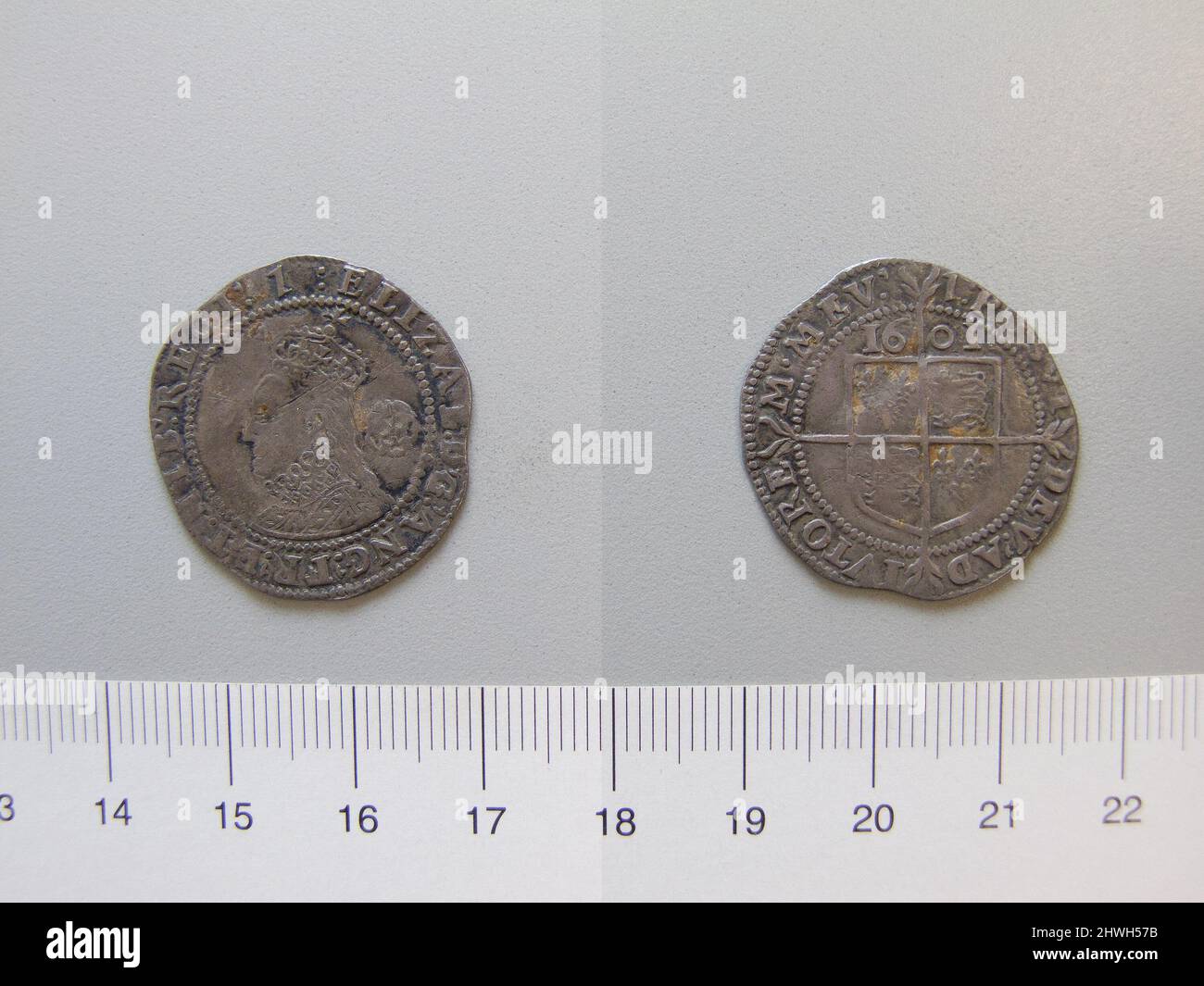 Sixpence of Elizabeth I, Queen of England from London. Ruler: Elizabeth ...