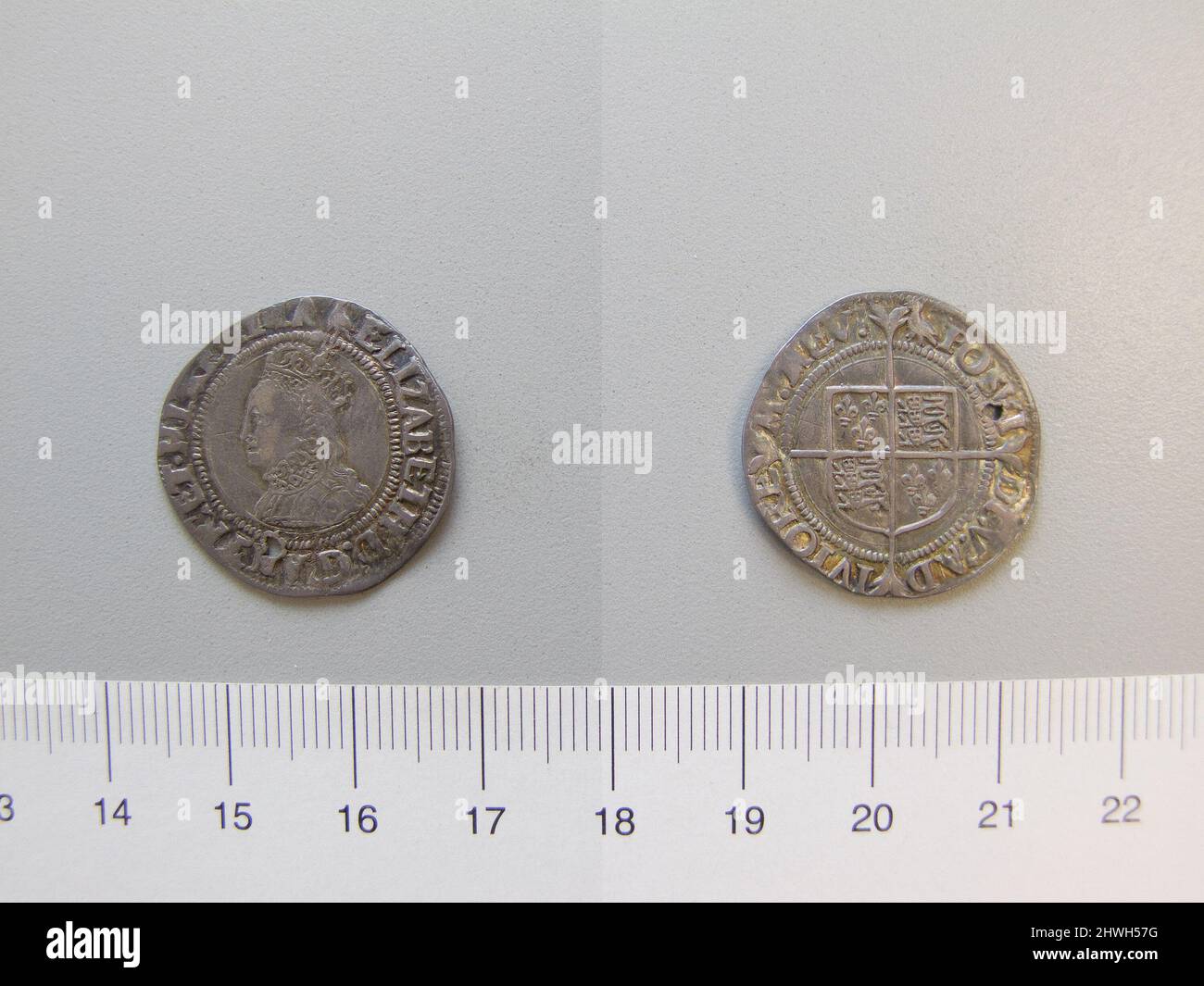 1 Groat of Elizabeth I, Queen of England from London. Ruler: Elizabeth ...