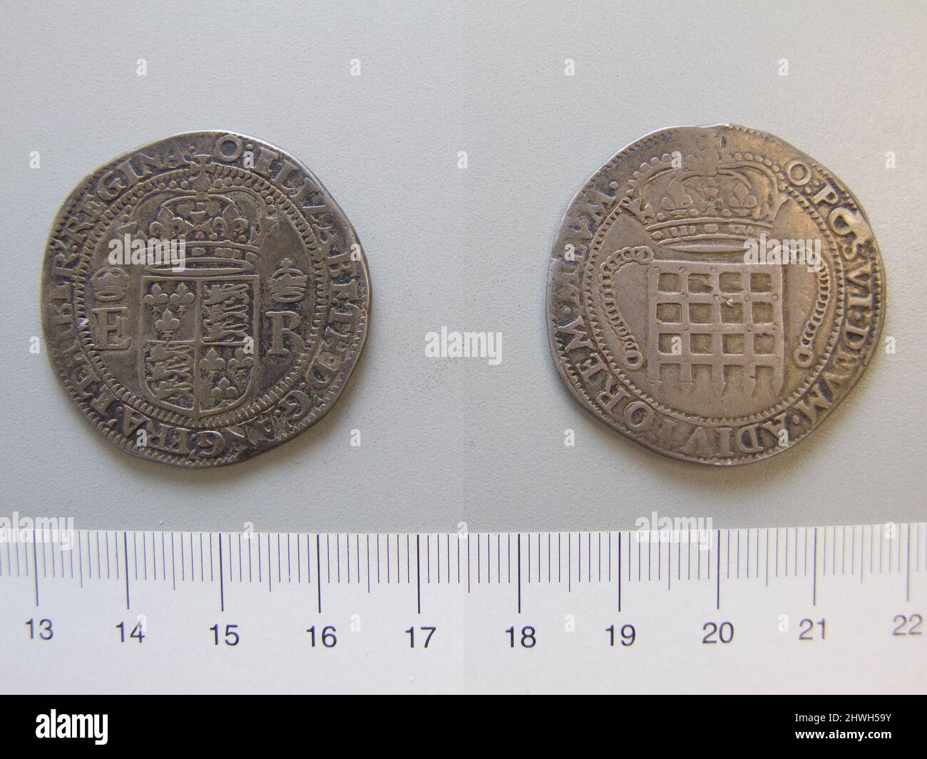 4 Testerns of Elizabeth I, Queen of England from London. Ruler ...