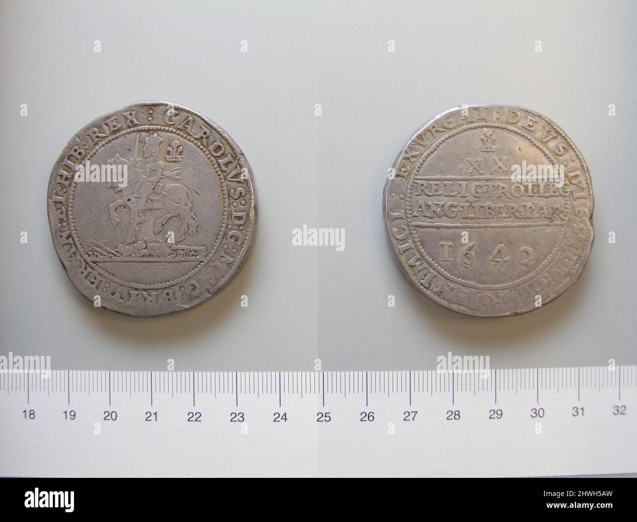 Pound of Charles I, King of England from Shrewsbury. Ruler: Charles I ...