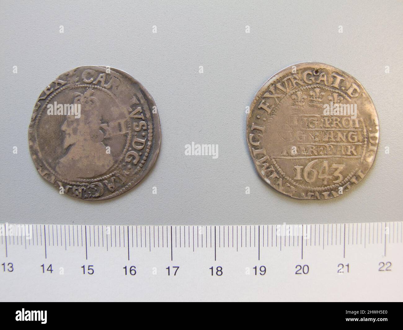 1 Shilling of Charles I, King of England from Oxford. Ruler: Charles I ...