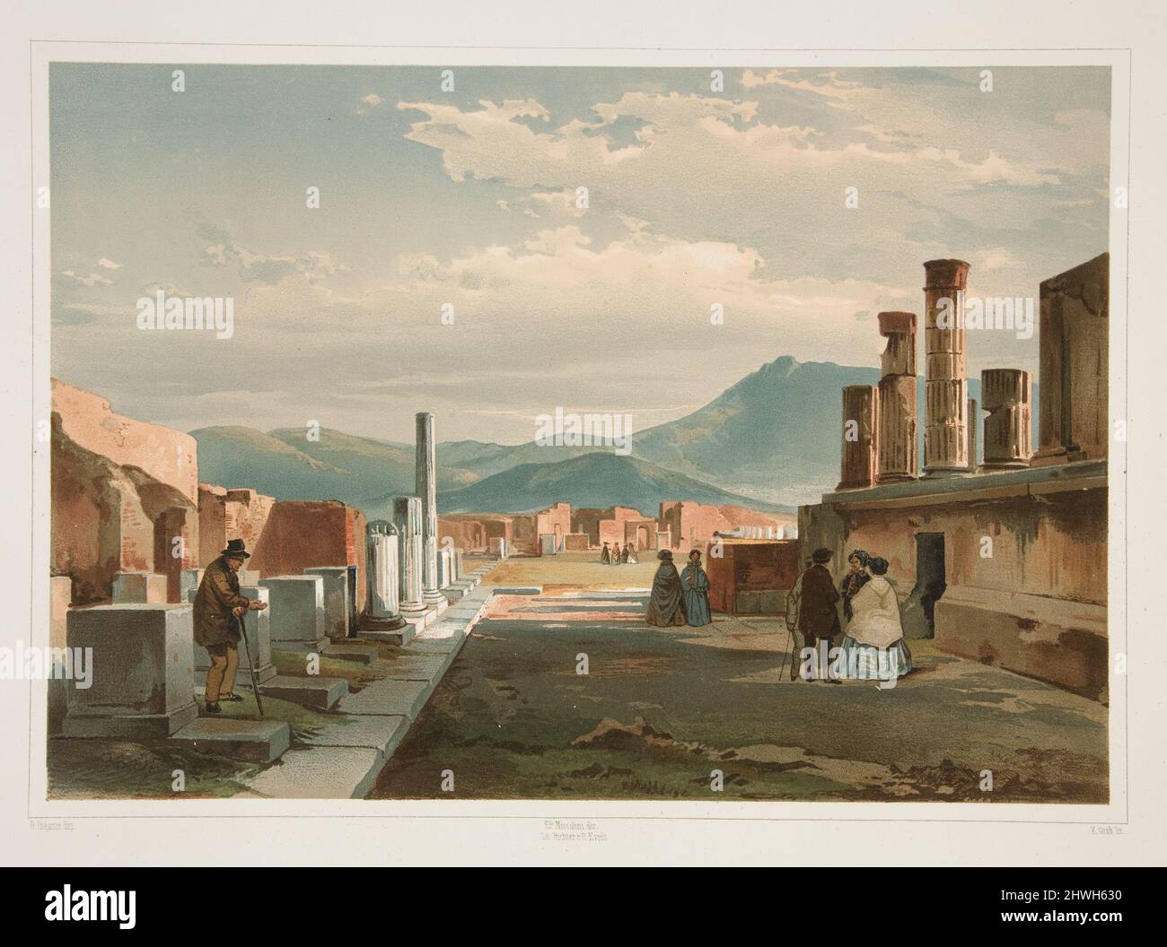 Pompeii. Artist: Konrad Grob, Swiss, 1828–1904After: Giacinto Gigante ...
