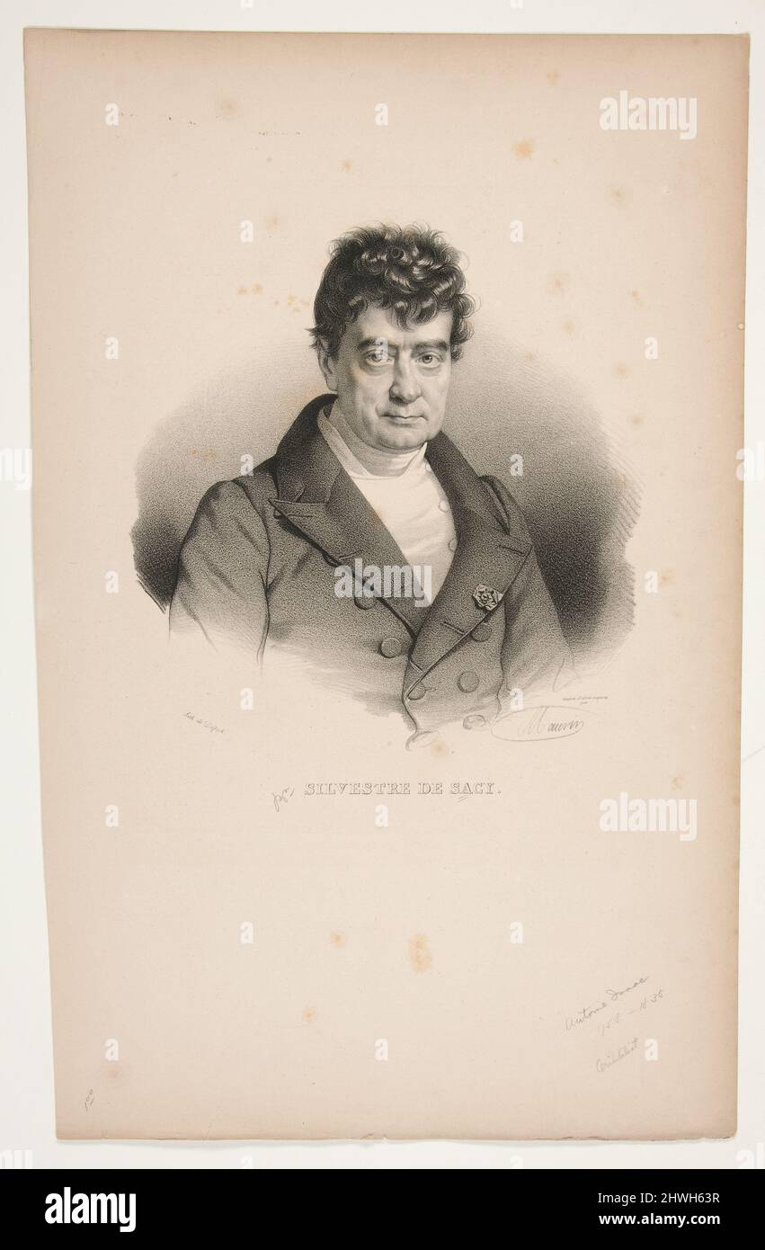 Portrait of Silvestre de Sacy. Artist: François-Séraphin Delpech ...