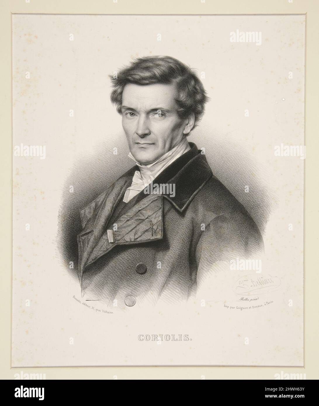 Portrait of Coriolis. Artist: Zéphirin Félix Jean Marius Belliard ...