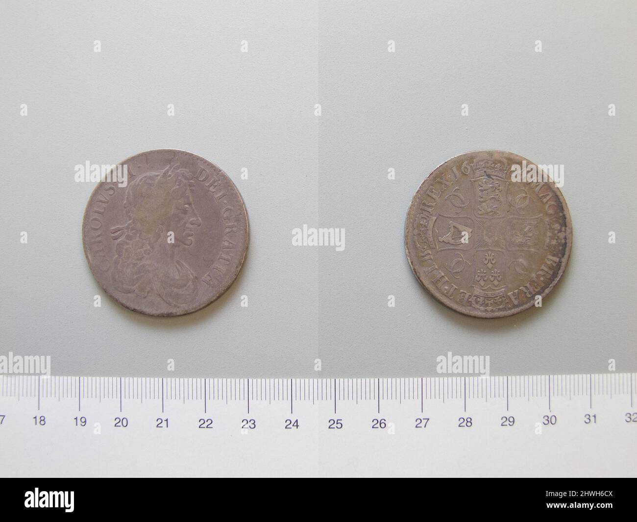 1 Crown of Charles II, King of England and Scotland from London. Ruler ...