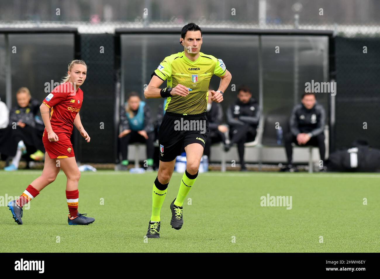 Mario Cascone referee during the 2021/2022 Serie A Women's Championship ...
