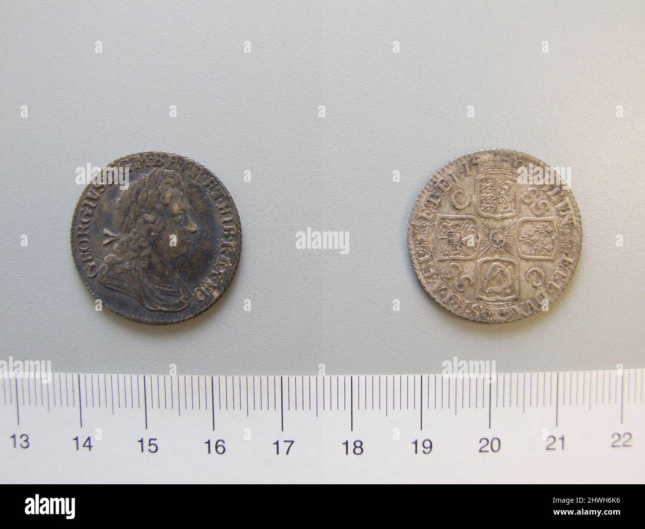 1 Shilling of King George I from London. Ruler: George I, King of Great ...