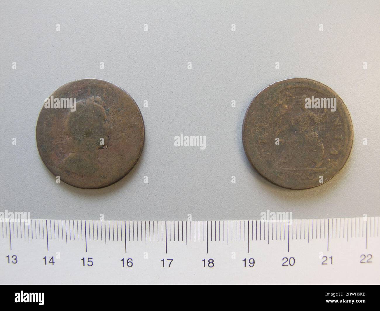 Halfpenny of King George I from London. Ruler: George I, King of Great ...