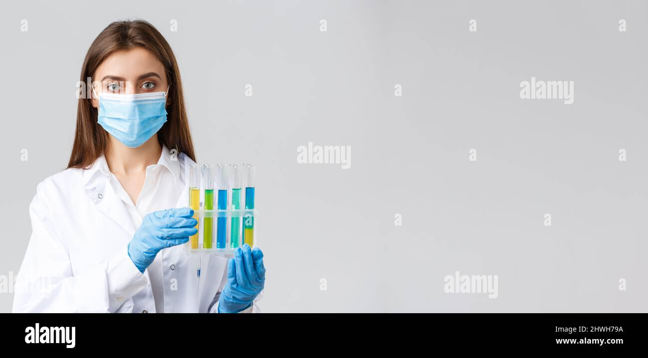 Covid-19, preventing virus, healthcare workers and quarantine concept ...