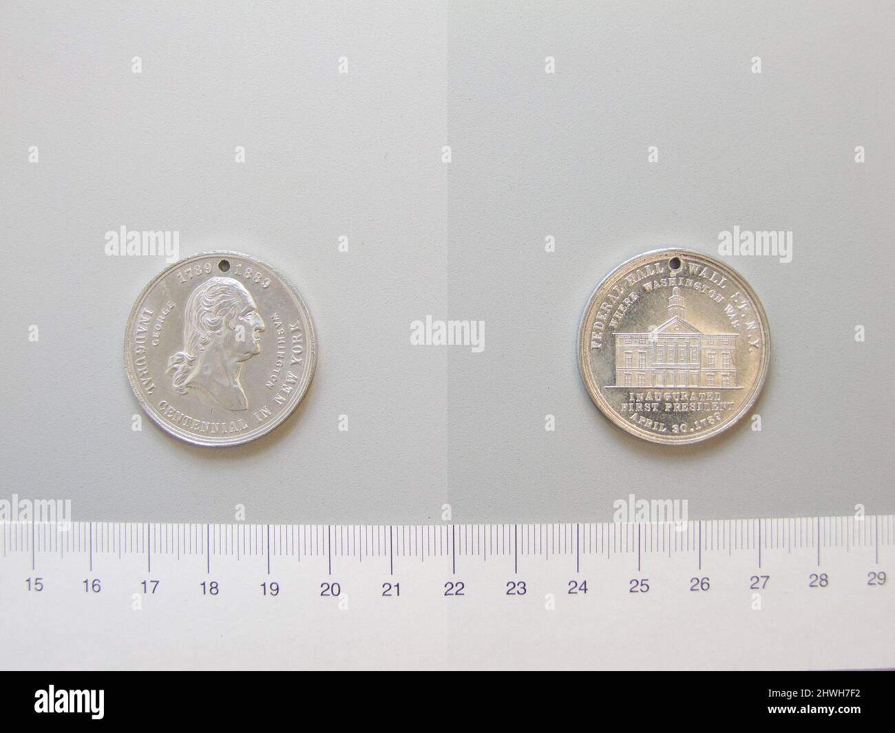 Medal of George Washington Commemorating the centennial of his ...