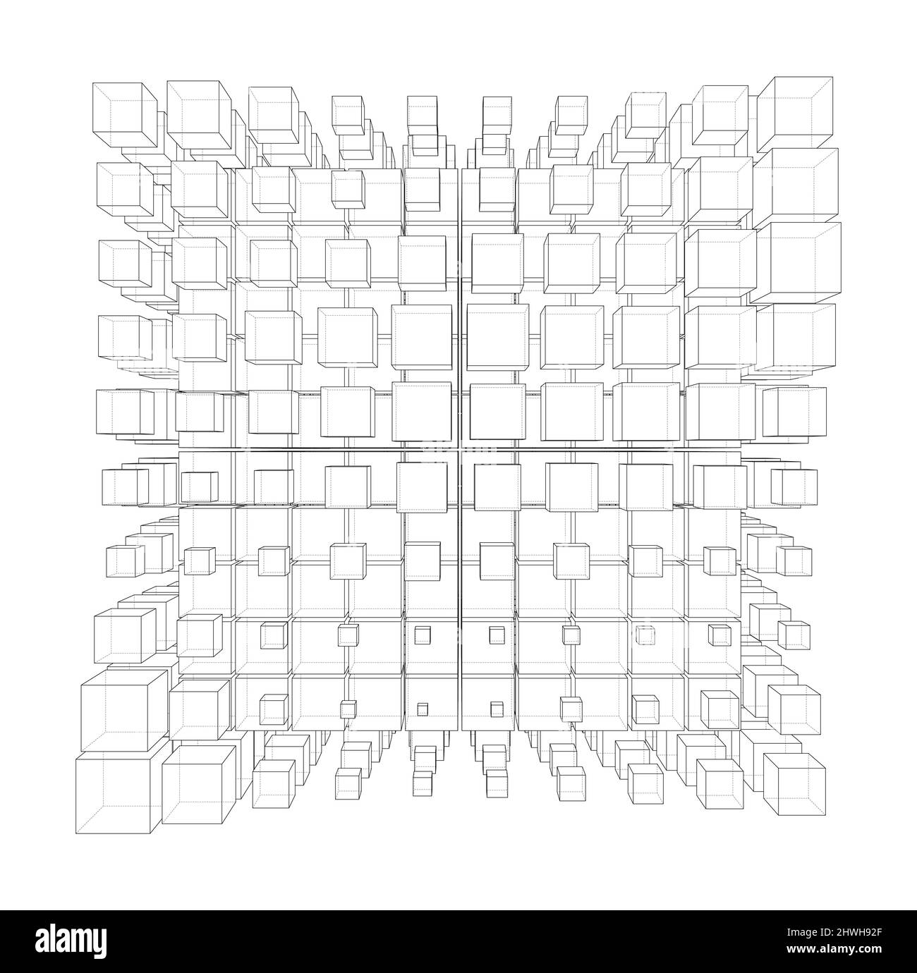Vector abstract boxes background Stock Vector Image & Art - Alamy