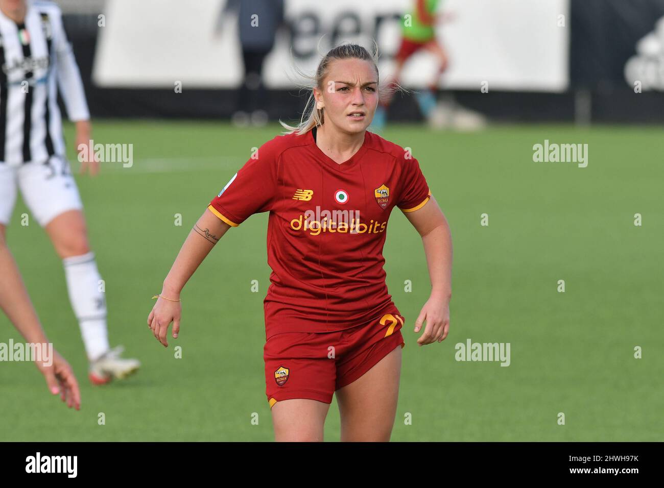 Giada Greggi of AS Roma Women in action during the 2021/2022 Serie A ...