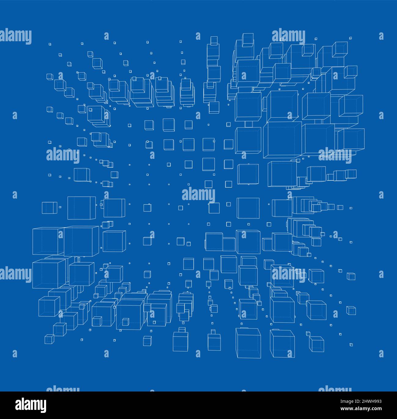 Vector abstract boxes background Stock Vector Image & Art - Alamy