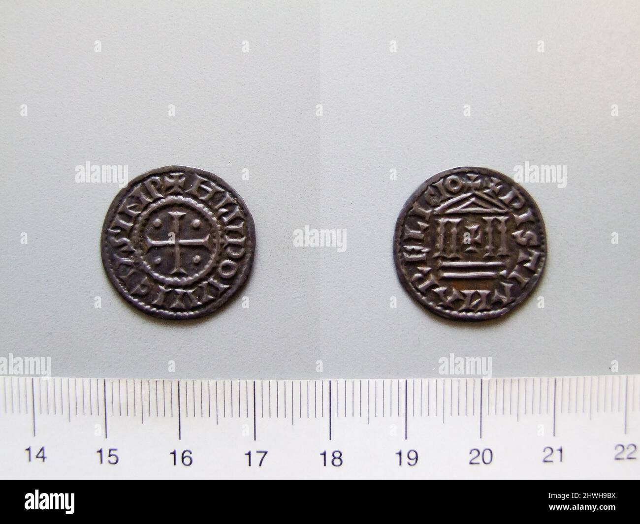 1 Denier of Louis the Pious (Louis I). Ruler: Louis the Pious (Louis I ...