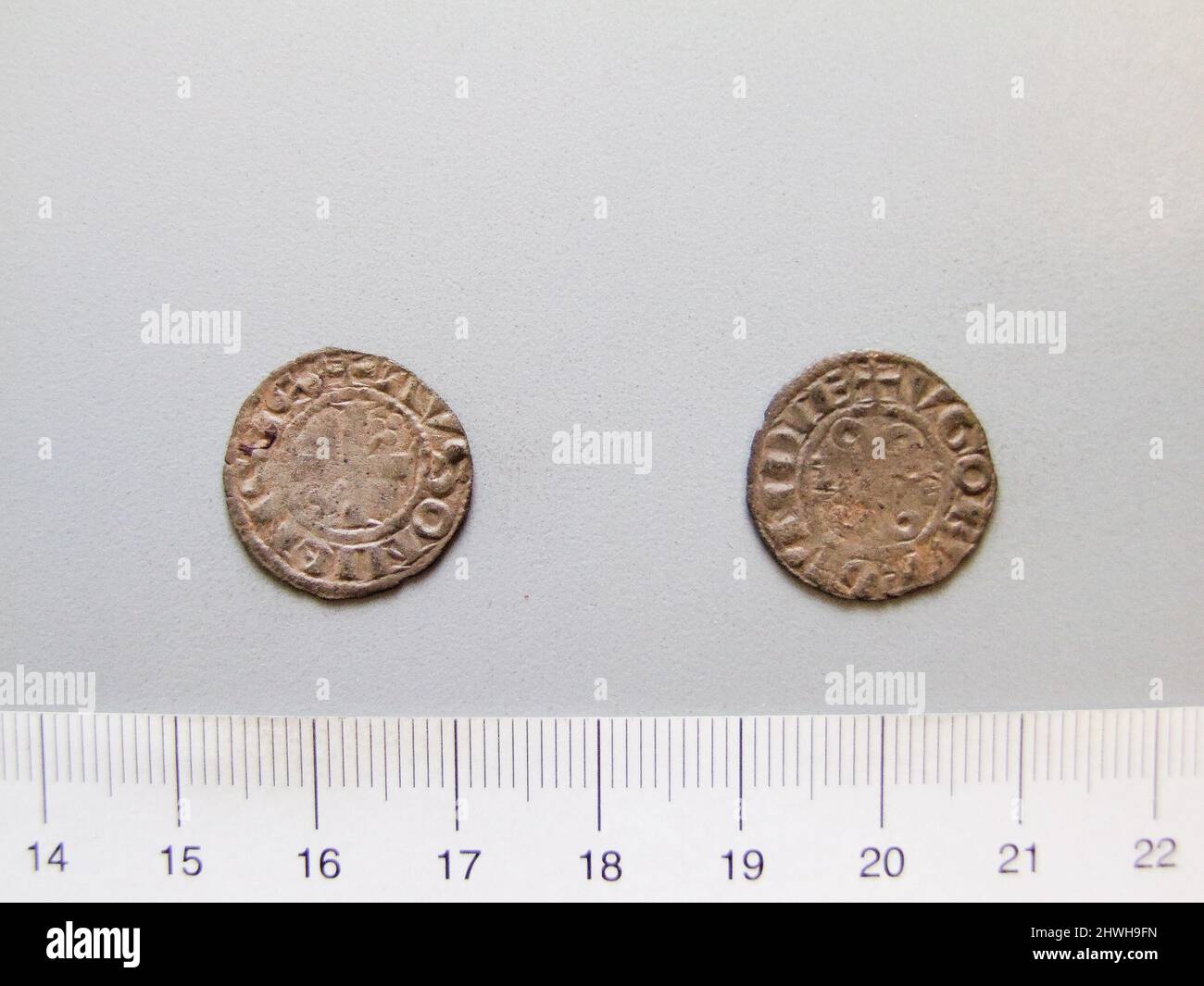 1 Denier of Duke Hugh V from Burgundy. Ruler: Duke Hugh V, 1282–1315 ...