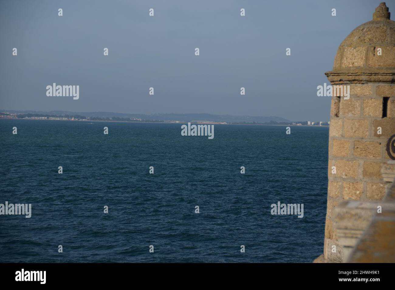 maritime watchtower in Cadiz Stock Photo - Alamy